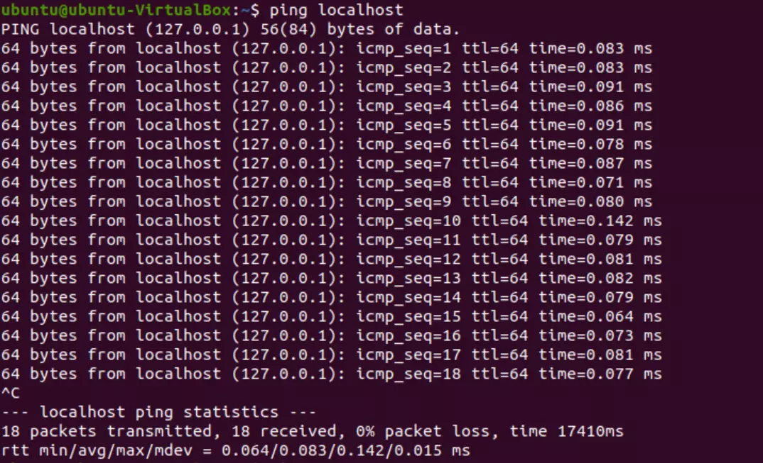 Команда Ping не знайдена в Ubuntu Linux 1792_3