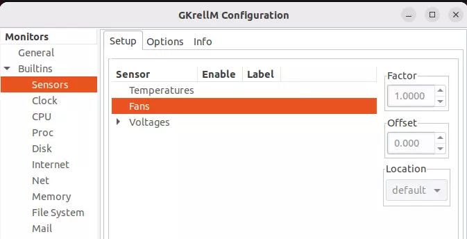 Come visualizzare e modificare la velocità della ventola in Ubuntu 17_8