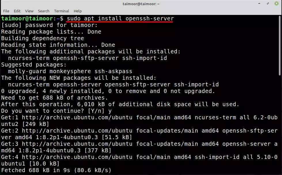 Linux Mint-də SSH-ni necə aktivləşdirmək olar
