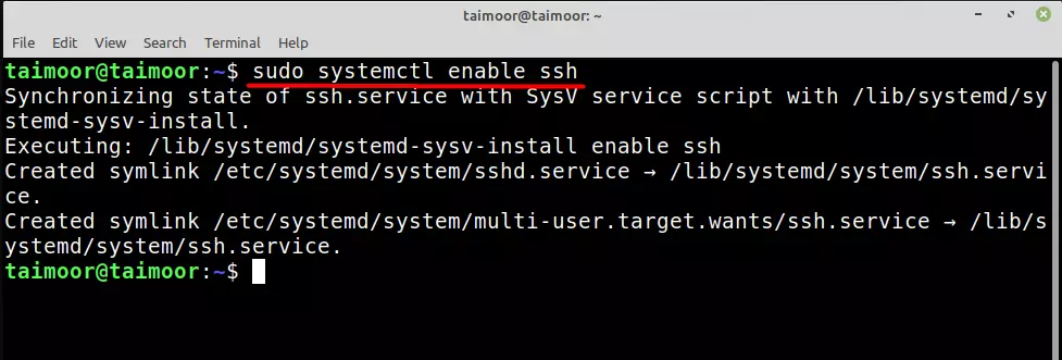 Linux Mint တွင် SSH ကို မည်သို့ဖွင့်ရမည်နည်း။ 182_4