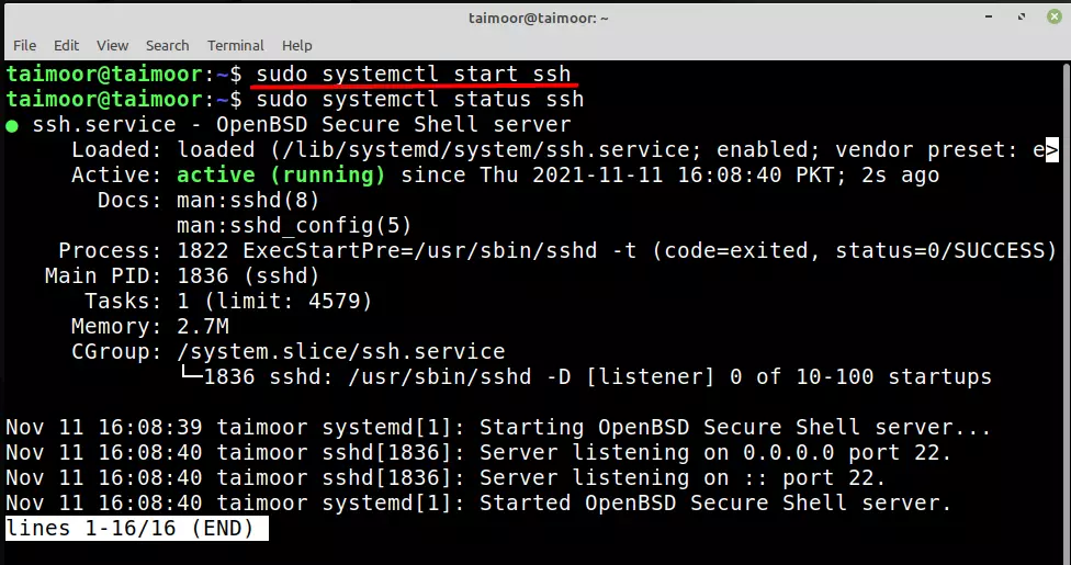 Linux Mintте SSH кантип иштетүү керек 182_5