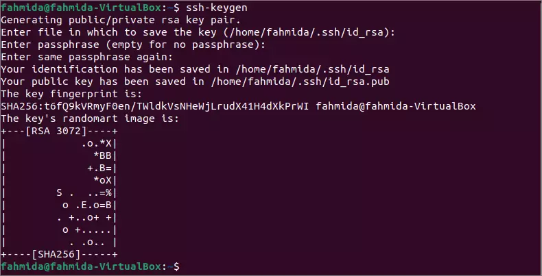 SSH కీని రూపొందించడానికి ssh-keygenని ఎలా ఉపయోగించాలి 1840_1