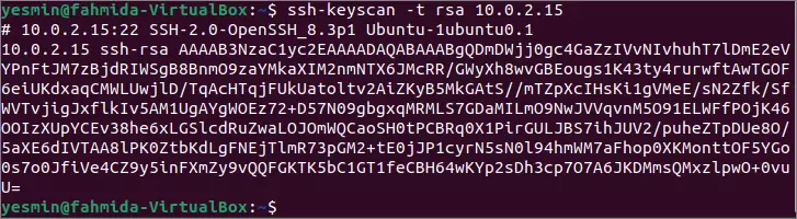 Ինչպես օգտագործել ssh-keyscan-ը Ubuntu-ում 1843_3