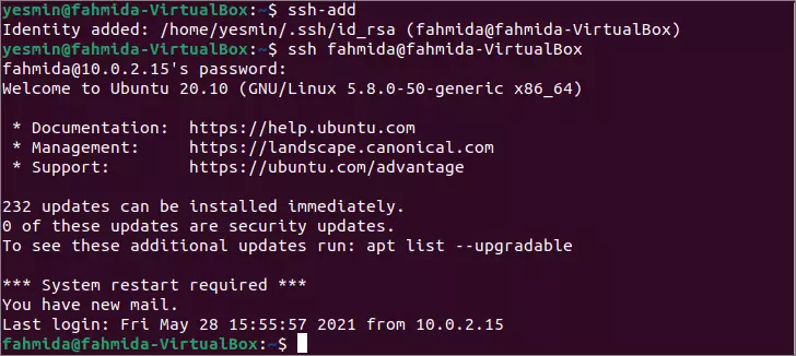 Uyisebenzisa njani i-ssh-copy-id ku-Ubuntu 1844_3
