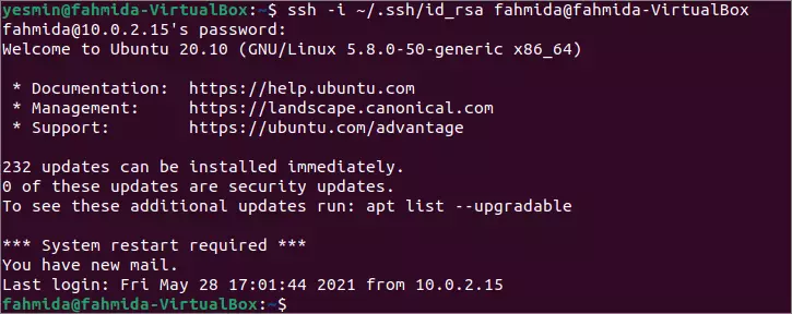 Uyisebenzisa njani i-ssh-copy-id ku-Ubuntu 1844_4