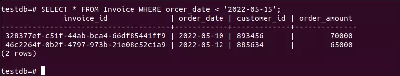 Type de données UUID PostgreSQL 1870_7