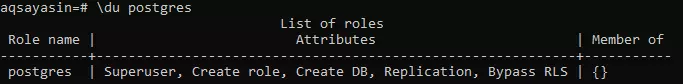 PostgreSQL Sau cov neeg siv 1877_4