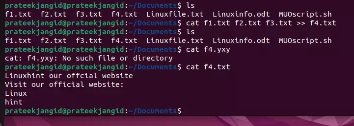 Како комбиновати текстуалне датотеке у Линуку 18_3