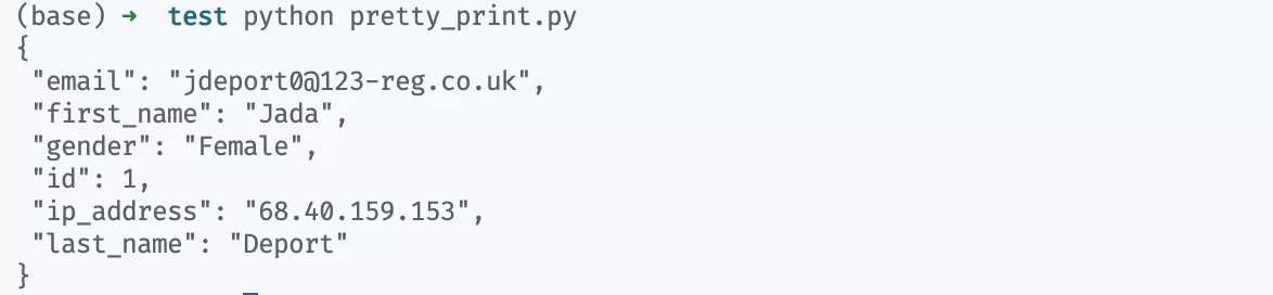 પ્રીટી પ્રિન્ટ JSON Python 1977_3