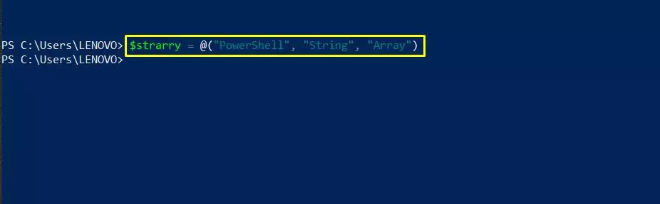 Hur man använder en rad strängar i PowerShell 2011_2