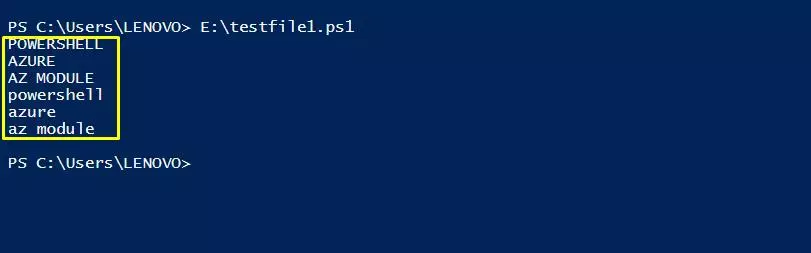 Comment utiliser un tableau de chaînes dans PowerShell 2011_24