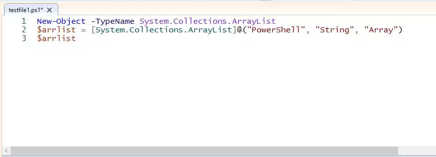 Comment utiliser un tableau de chaînes dans PowerShell 2011_5