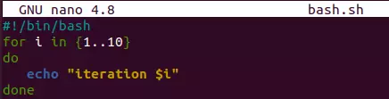 Bash For Loop 1 i le 10 2039_5