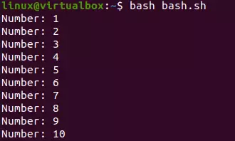 Bash For Loop 1 i le 10 2039_8