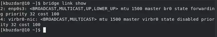 Com crear un pont de xarxa a CentOS 8 203_20