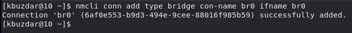 Sådan opretter du en netværksbro i CentOS 8 203_6