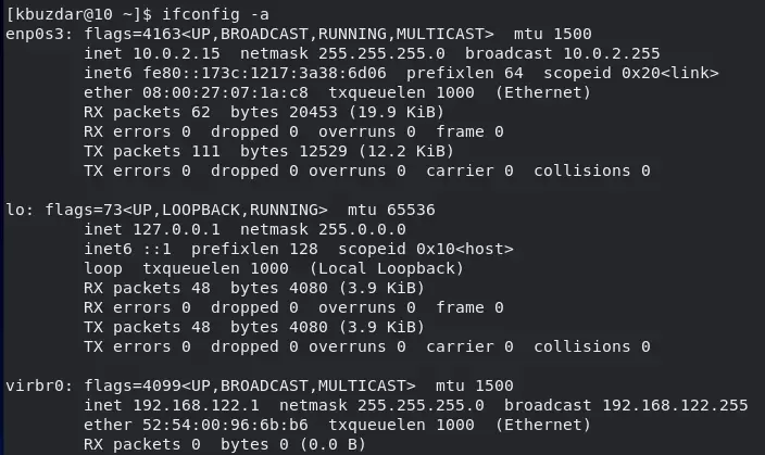 CentOS 8에서 부팅 시 네트워크 인터페이스를 비활성화하는 방법 204_2