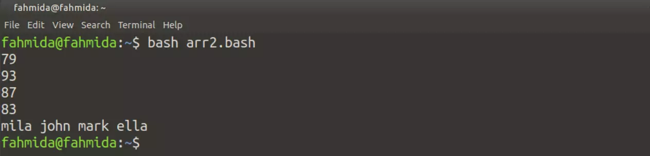 Чӣ тавр истифода бурдани массивҳо дар Bash 2052_2