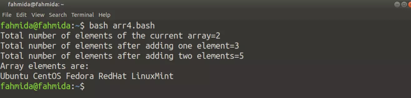 Чӣ тавр истифода бурдани массивҳо дар Bash 2052_4