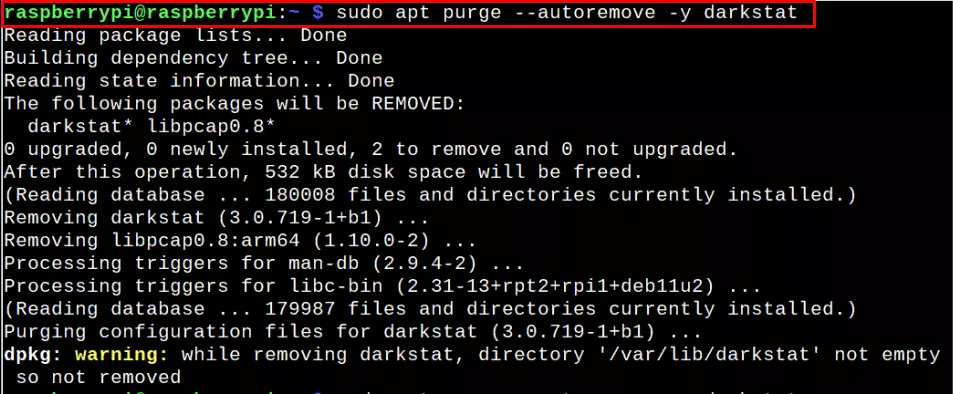 Raspberry Pi で Darkstat を使用してネットワーク トラフィックを監視する 2056_9