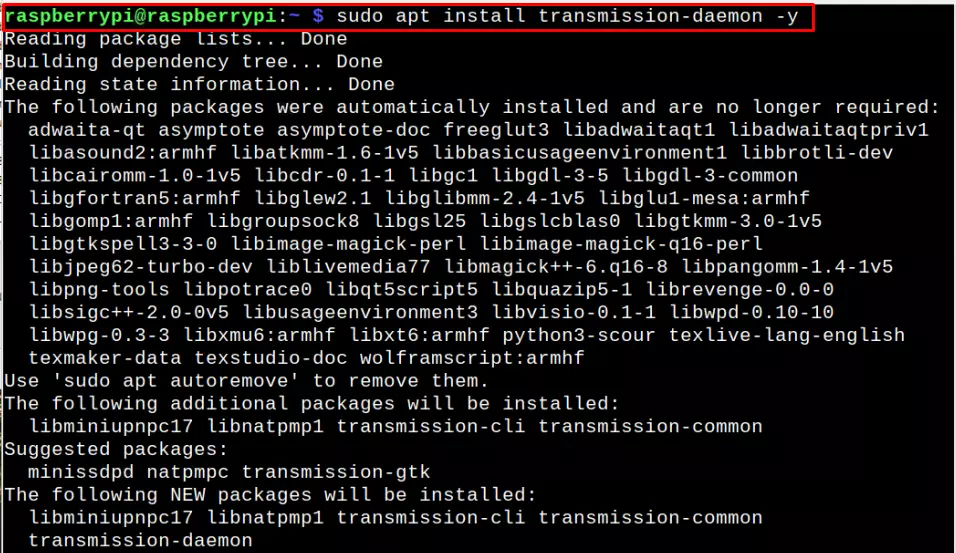 Sådan konfigurerer du transmission – BitTorrent-klient på Raspberry Pi 2057_2