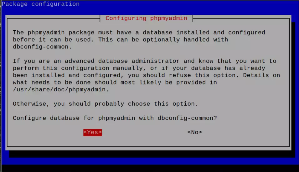 Como instalar o PHPMyAdmin no Raspberry Pi 2059_3