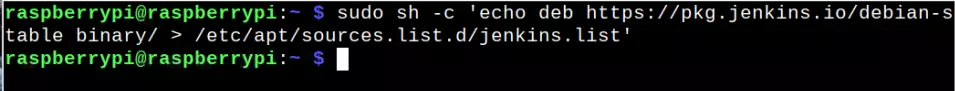 Raspberry Pi တွင် Jenkins ထည့်သွင်းနည်း 2060_3