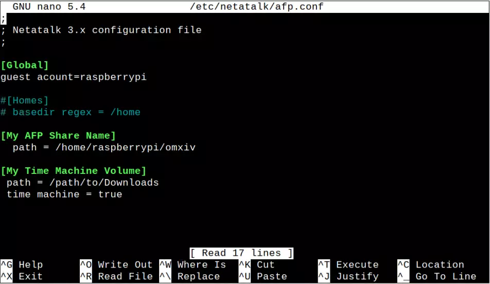 Täydellinen opas AFP-palvelimen asentamiseen Raspberry Pi:ssä 2066_5