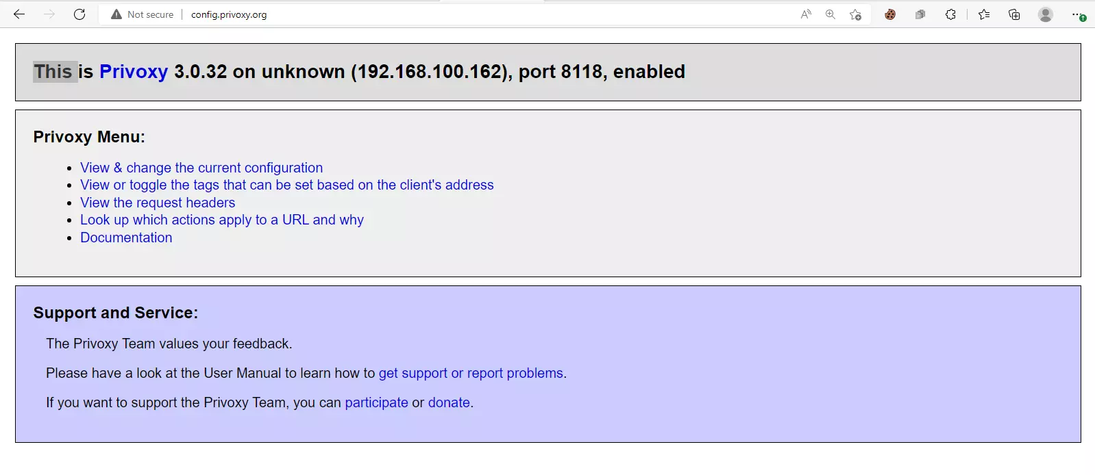 Postavite Raspberry Pi proxy poslužitelj koristeći Privoxy 2070_13