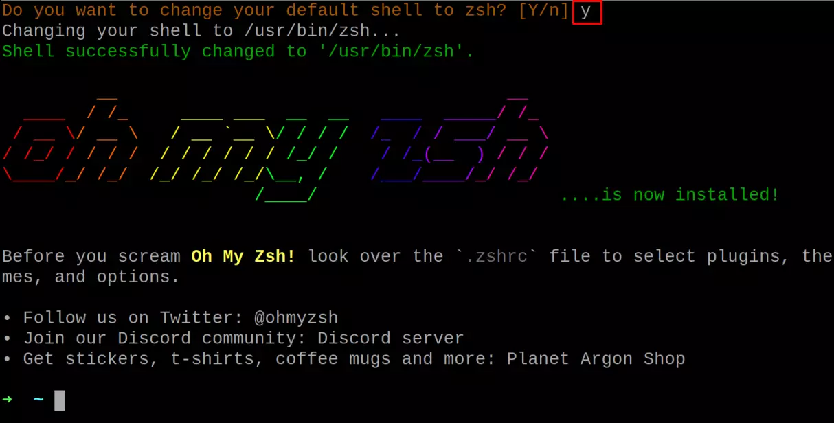 Jinsi ya Kufunga na kusanidi Zsh (Z shell) kwenye Raspberry Pi 2086_4