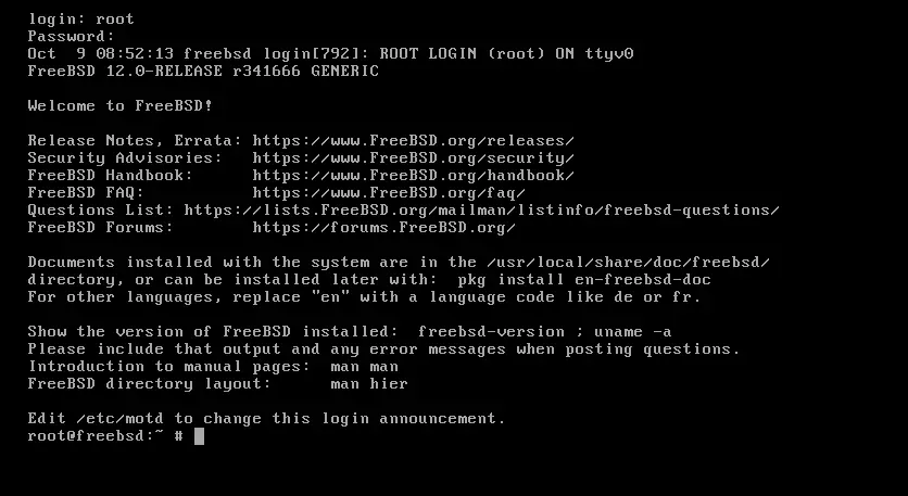 Nola instalatu FreeBSD 12 VirtualBox-en? 2098_40