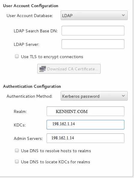 Konfigurieren von Linux zum Authentifizieren von Kerberos 209_9