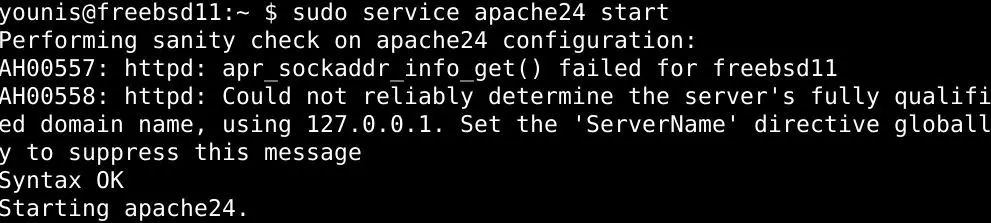 FreeBSD ನಲ್ಲಿ Apache, PHP ಮತ್ತು MySQL ಅನ್ನು ಸ್ಥಾಪಿಸಿ 2100_11