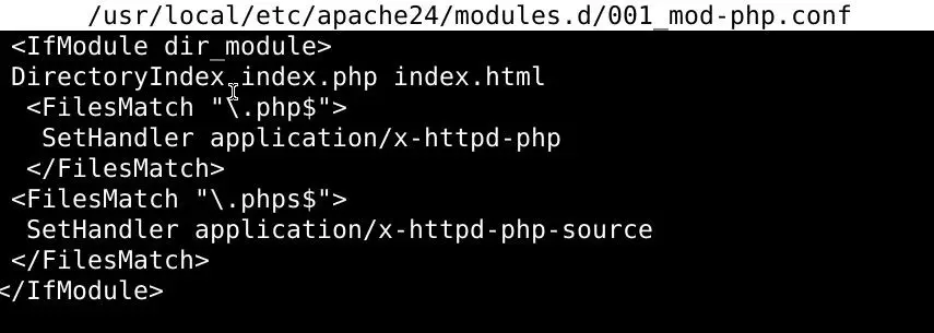 FreeBSD ನಲ್ಲಿ Apache, PHP ಮತ್ತು MySQL ಅನ್ನು ಸ್ಥಾಪಿಸಿ 2100_26