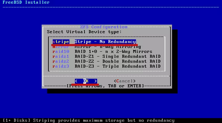Instalu kaj Agordu ZFS sur FreeBSD 2102_8