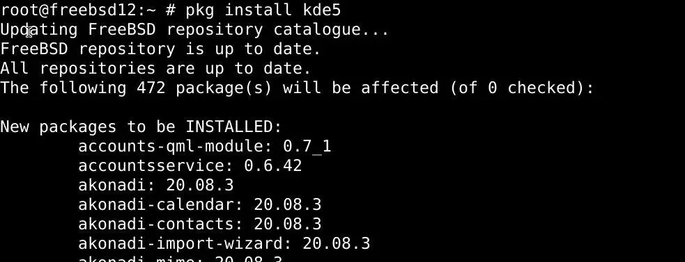 KDE-ni FreeBSD-ga o'rnating 2104_5