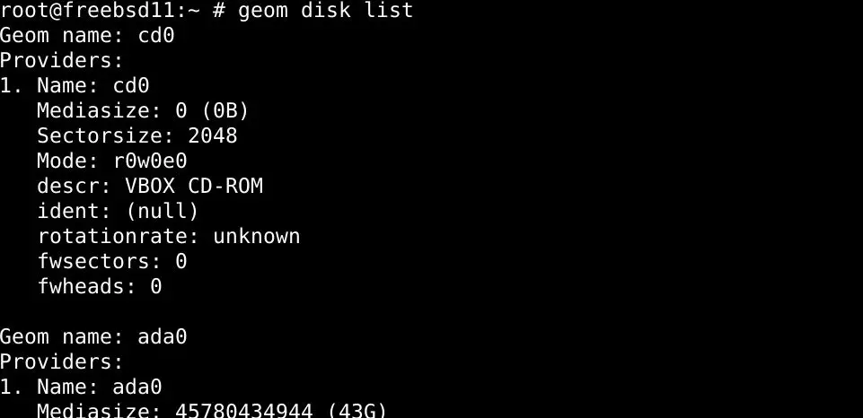 لیست دیسک های FreeBSD 2109_2