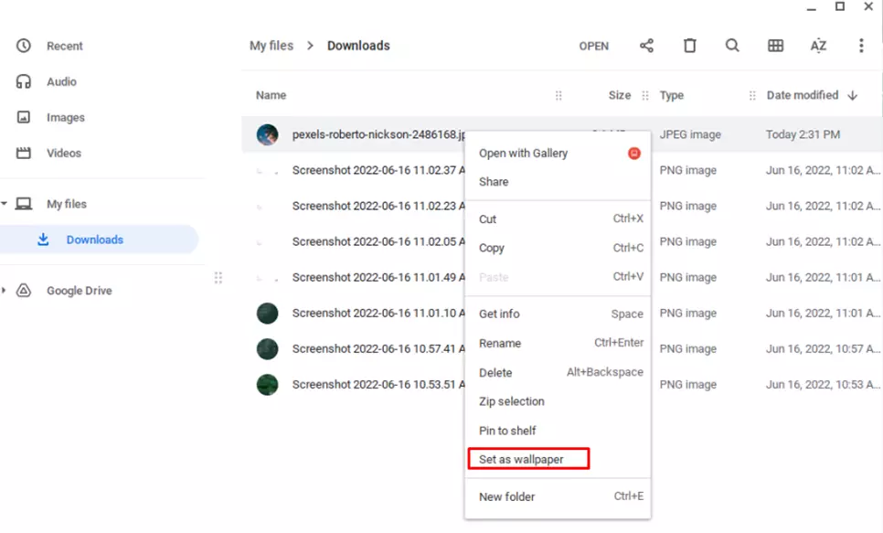 Chromebook லேப்டாப்பில் வால்பேப்பரை மாற்ற 3 வெவ்வேறு முறைகள் 2134_5