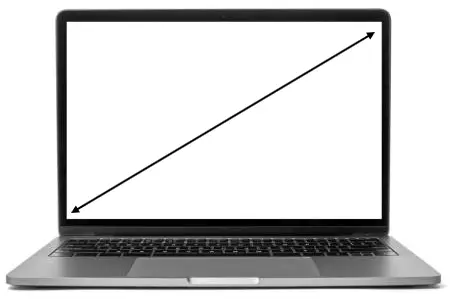 Kuinka mitata kannettavan tietokoneen koko? 2141_3