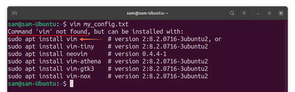 Jak naprawić błąd „Nie znaleziono polecenia Vima” w Ubuntu? 2165_1