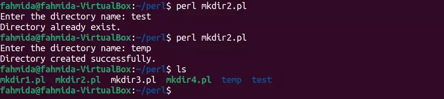 PERL Mkdir() Ntchito 2176_2