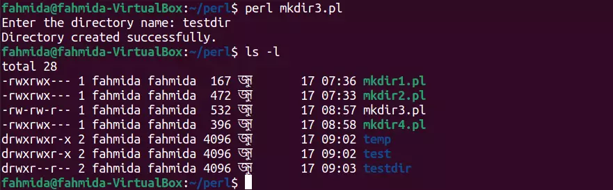 PERL Mkdir() Ntchito 2176_3