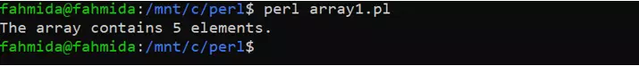 Array Length ကို PERL တွင် ရေတွက်ပါ။ 2181_1