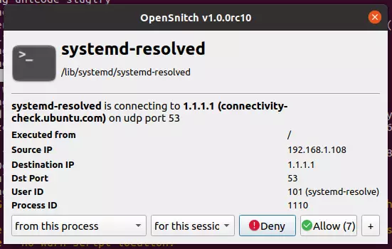 Hogyan telepítsem és használd az OpenSnitch tűzfalat Linuxon? 2197_4
