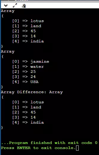 PHP Array_Diff() funktsioon 2219_2