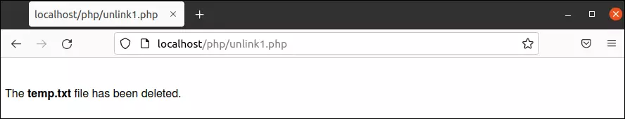 PHP unlink() Function 2220_1
