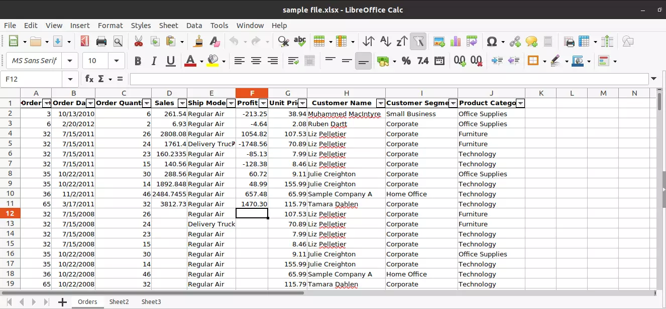 Yadda ake Buɗe Fayilolin Excel a LibreOffice a cikin Linux 2289_6