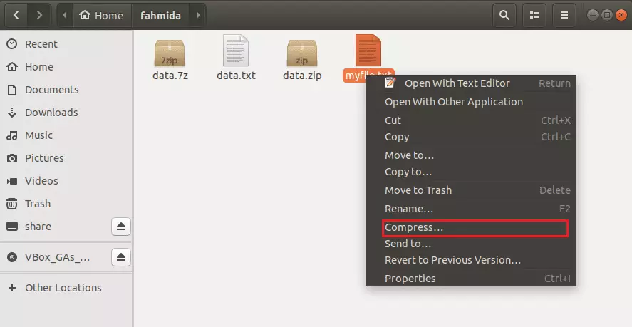 Nainstalujte 7Zip Compression Tool na Ubuntu 2309_8