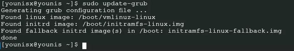 Як абнавіць Grub у Arch Linux 2311_10