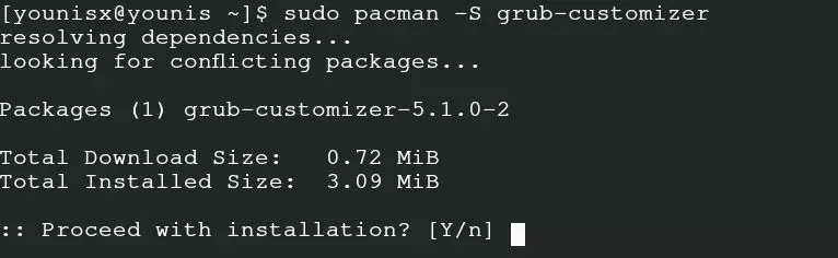 Nola eguneratu Grub Arch Linux-en 2311_4